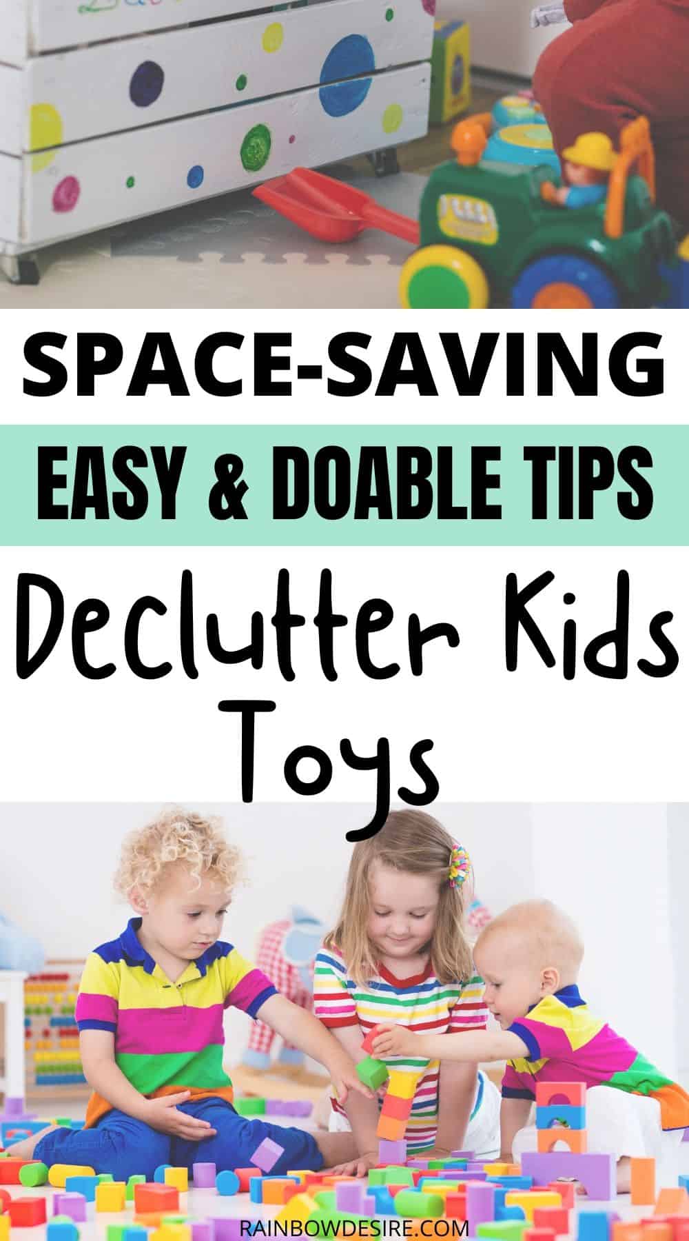 How to declutter kids' toys - Rainbow Desire