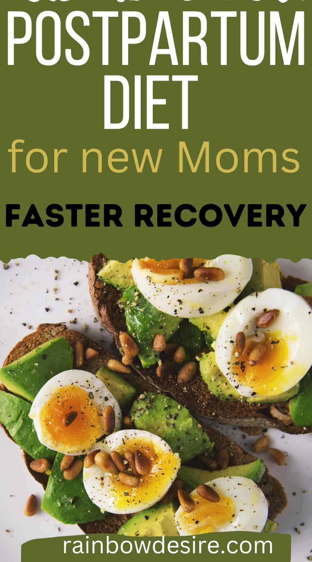 Postpartum food - Nutrients new moms need for recovery - Rainbow Desire